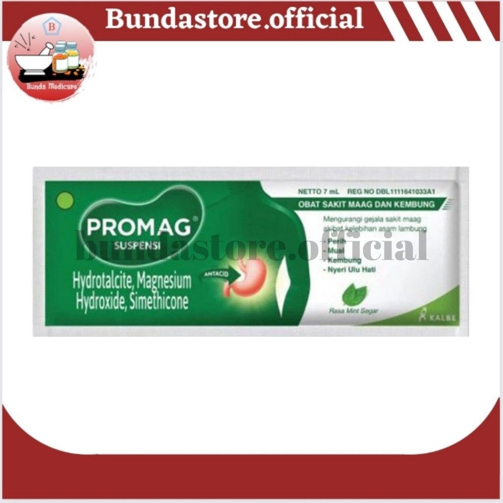 Jual Promag Suspensi Sirup Sachet 10 ml - Obat Sakit Maag (SATUAN JUAL ...