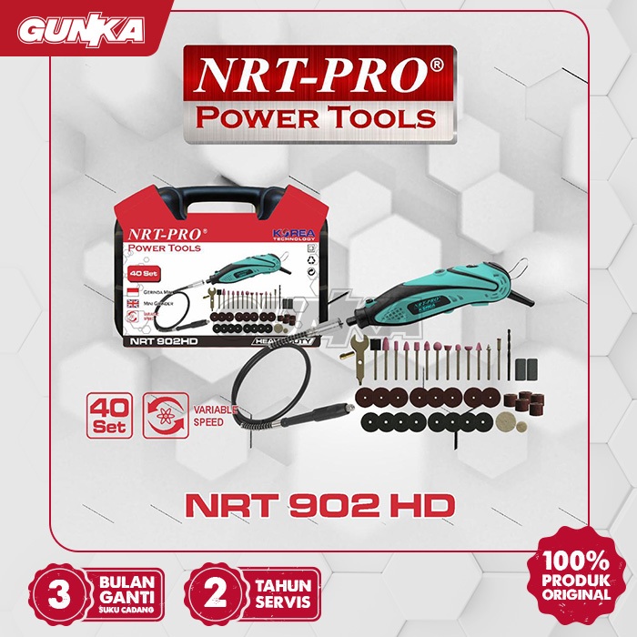 Jual Mini Die Grinder (+Acc 40-Set) NRT-Pro 902HD Mesin Tuner Gerinda ...