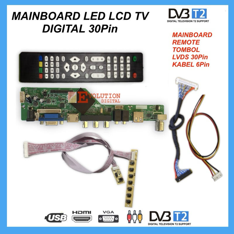 Jual Universal LED LCD Tv Controller Board / Mainboard LED LCD Tv ...