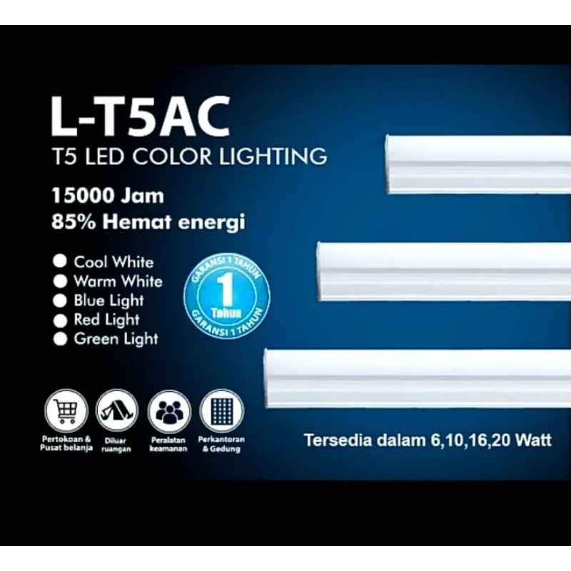 Jual Lampu TL T5 LED LUBY 10 Watt | Shopee Indonesia