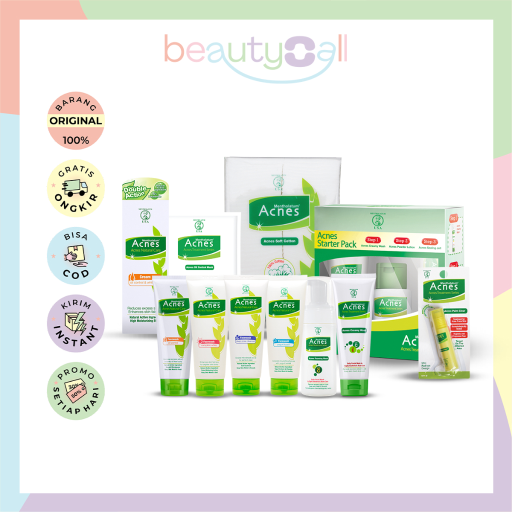 Jual ACNES Acne Series - UV Tint/Sealing Jell/Cotton/Spot/Point Clear ...