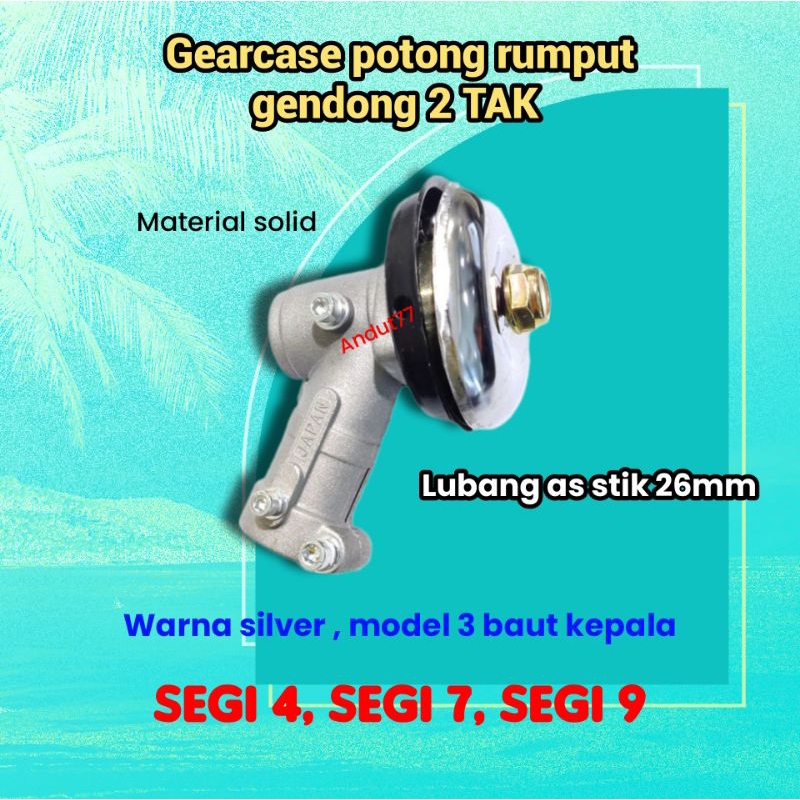 Jual Gear case 328 318 lubang stik 26mm silver padi - kepala gir tempat ...