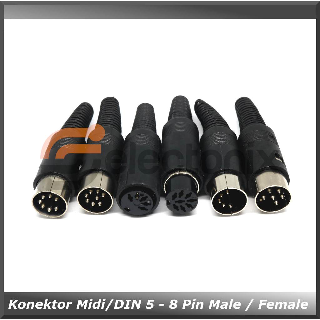 Jual Konektor Midi / DIN 5 - 8 Pin Male/Female | Shopee Indonesia