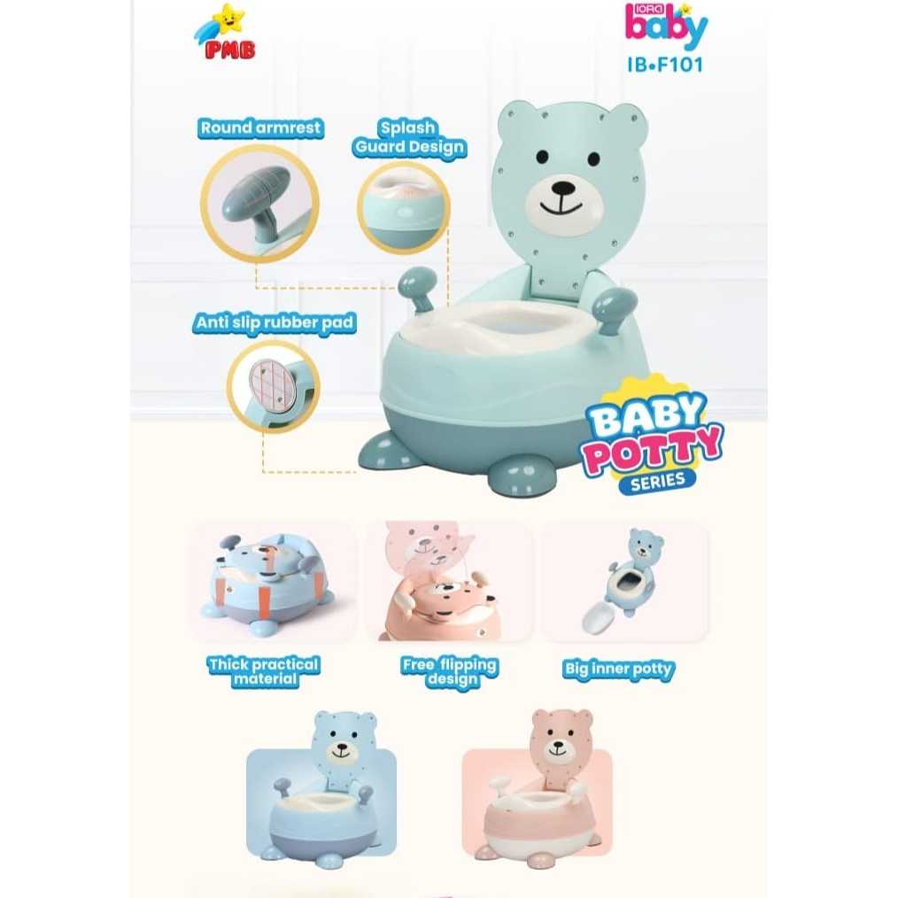Jual Iora Baby potty cute bear F101 pispot bayi toilet train | Shopee ...