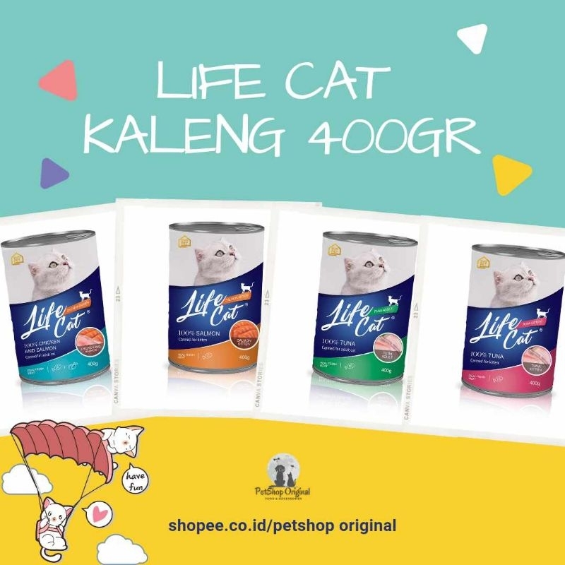 Jual Life Cat All Variant Kaleng 400gr | Shopee Indonesia
