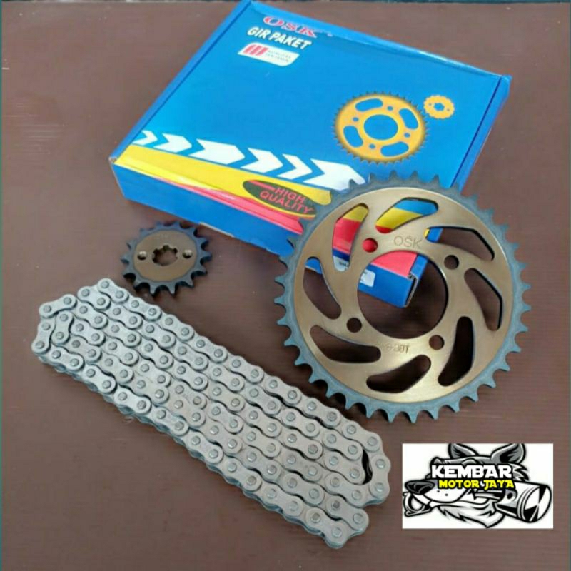 Jual Gear Paket Dapan Belakang Set Rantai Suzuki Smash New Shogun 125 ...