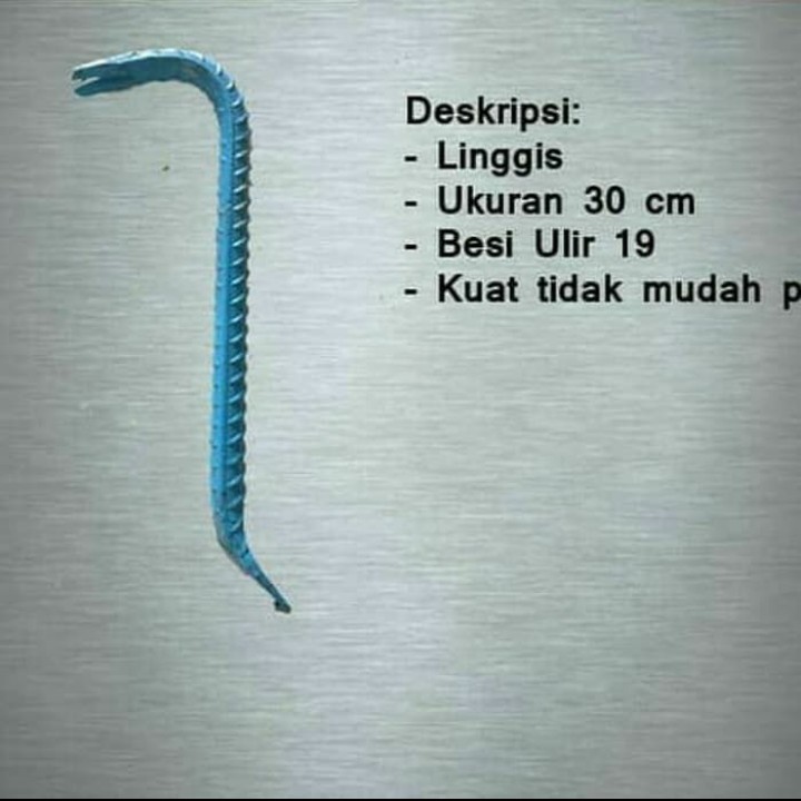 Jual Linggis Toge Pencabut Paku Besi Ulir Kuat 30cm/ Crowbar Linggis ...