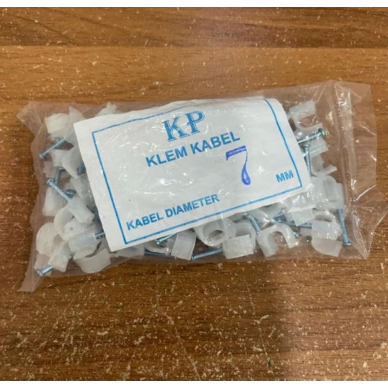 Jual klem kabel PVC no 7 klem wayar plastik klem kabel listrik | Shopee ...