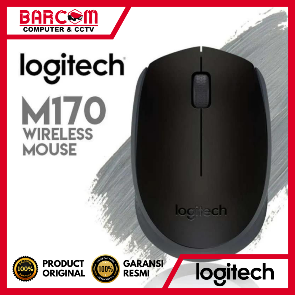 Jual MOUSE LOGITECH M170 ( L066 ) WIRELESS BLACK - ORIGINAL LOGITECH ...