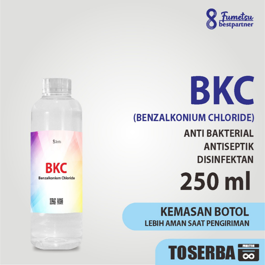 Jual BKC 50 / BENZALKONIUM CHLORIDE 50% / ANTI BAKTERI KEMASAN 250ML | Shopee Indonesia