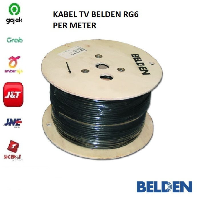 Jual Kabel Antena TV Coaxial Belden RG6 9116S METERAN | Shopee Indonesia