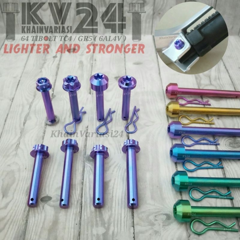 Jual Baut titanium grade 5 pen pin tojosan foot step motor titanium | Shopee Indonesia