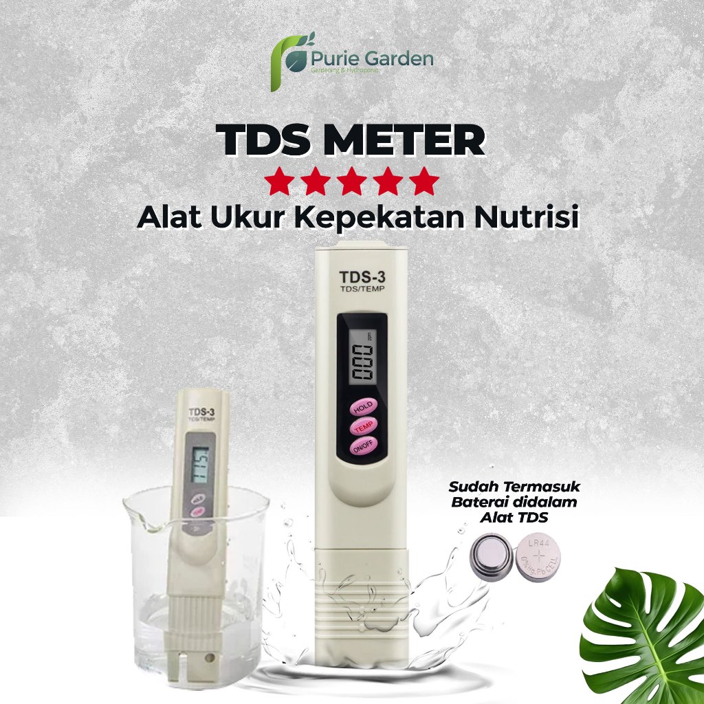 Jual TDS Meter Alat Ukur Nutrisi PPM Hidroponik (Hold) | Shopee Indonesia