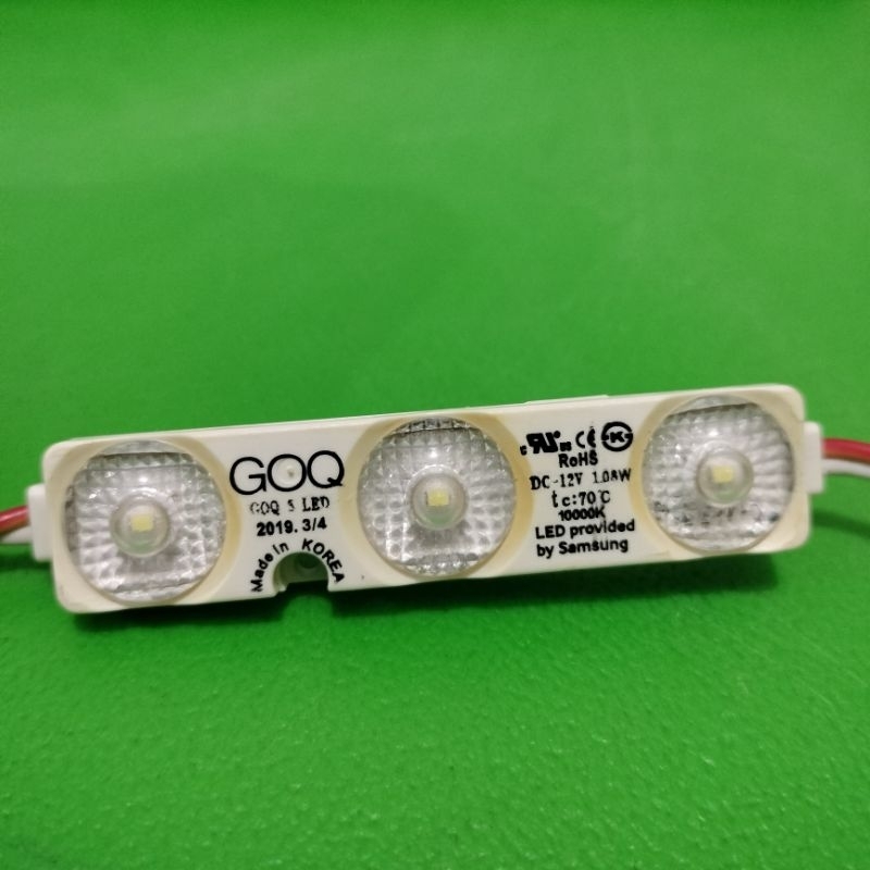 Jual Led 3 Mata Besar Diamond Module Modul GOQ 2835 DC 12V 1.5W Samsung ROHS Korea | Shopee ...