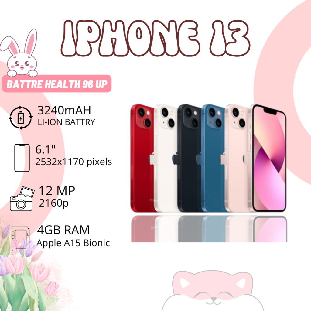 Jual Apple IPHONE 13 128GB/256GB/512GB MULUS GOOD CONDITIONS FULLSET SECOND ORIGINAL 100% ...