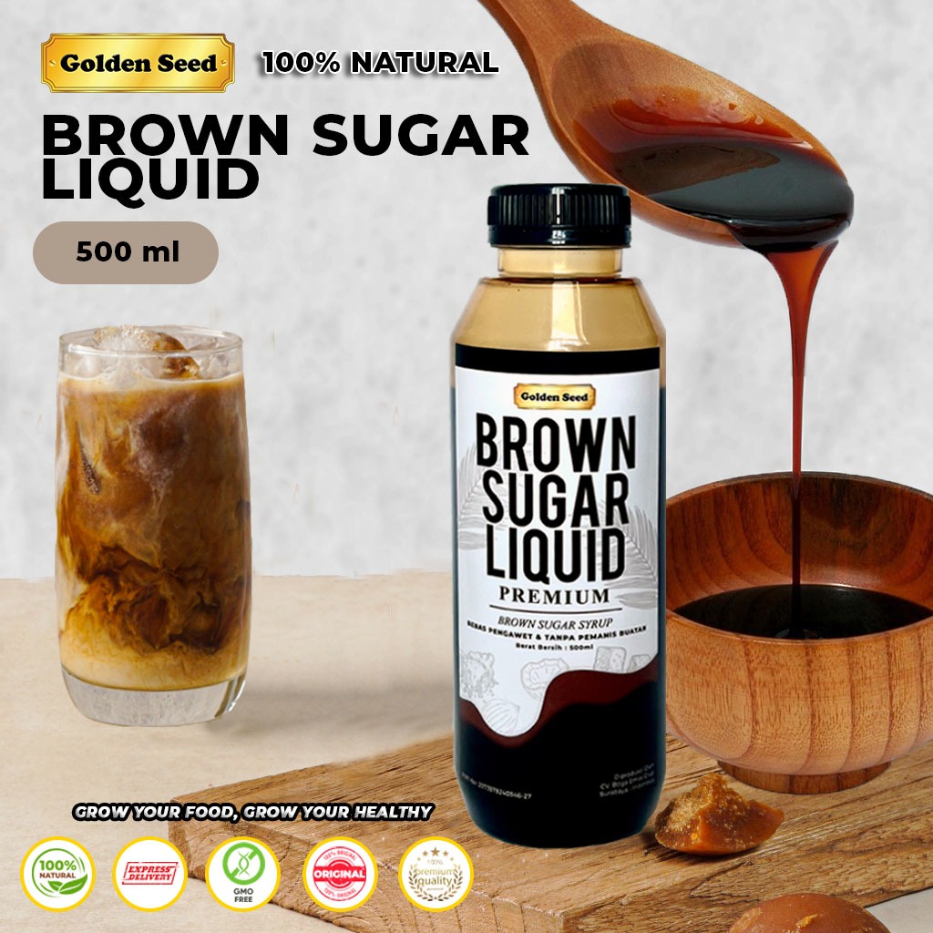 Jual BROWN SUGAR CAIR 500ML / PREMIUM BROWN SUGAR LIQUID 500 ML / BROWN ...
