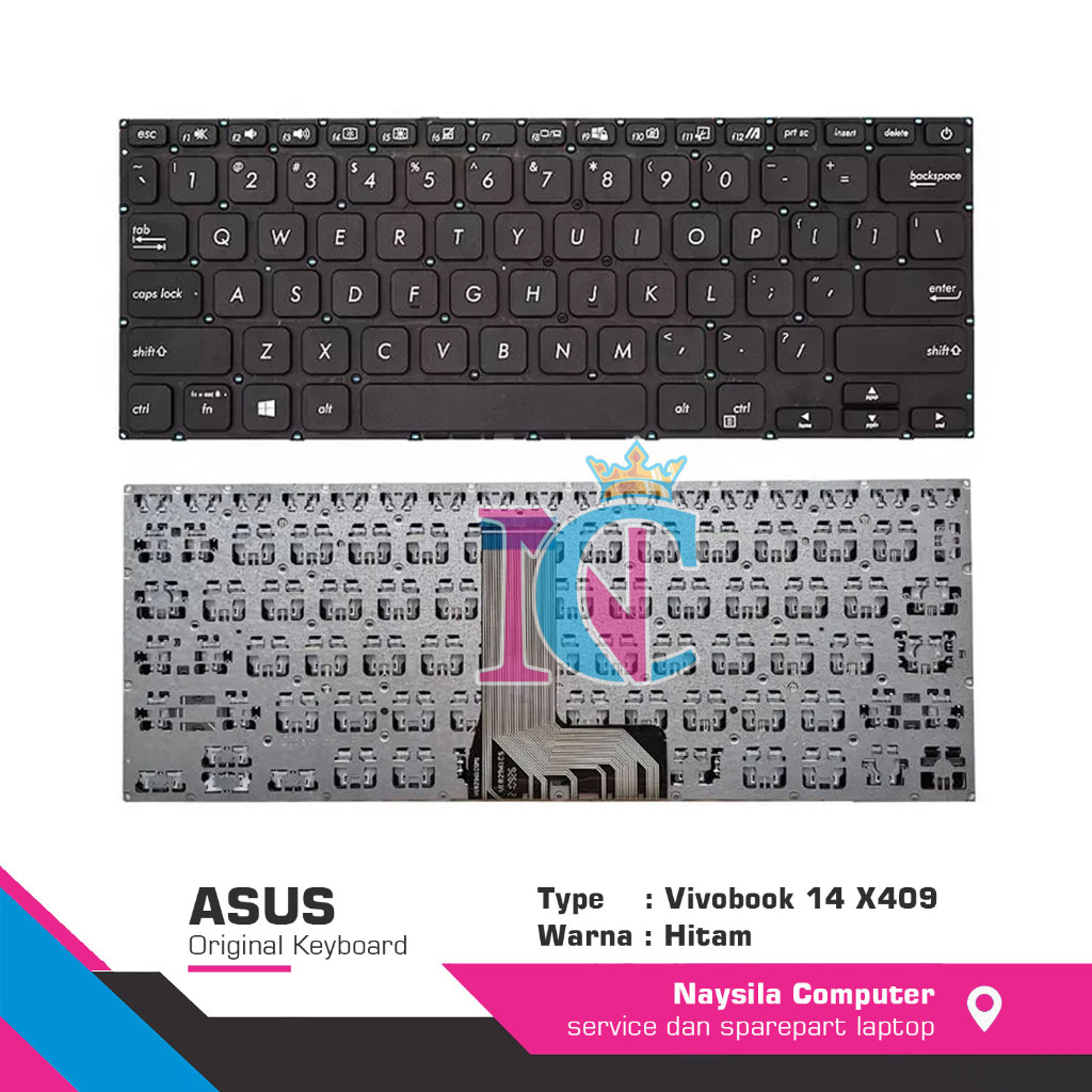 Jual Keyboard ASUS VivoBook 14 M409 M409D X415 A409 A409FL A409JB ...