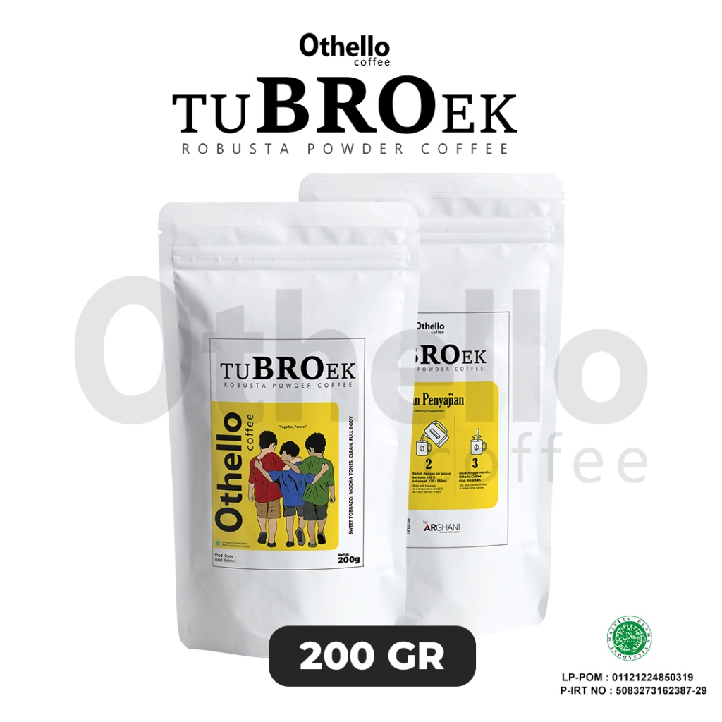 Jual Othello Kopi Robusta Powder Coffee Tubroek 200 gram Powder ...