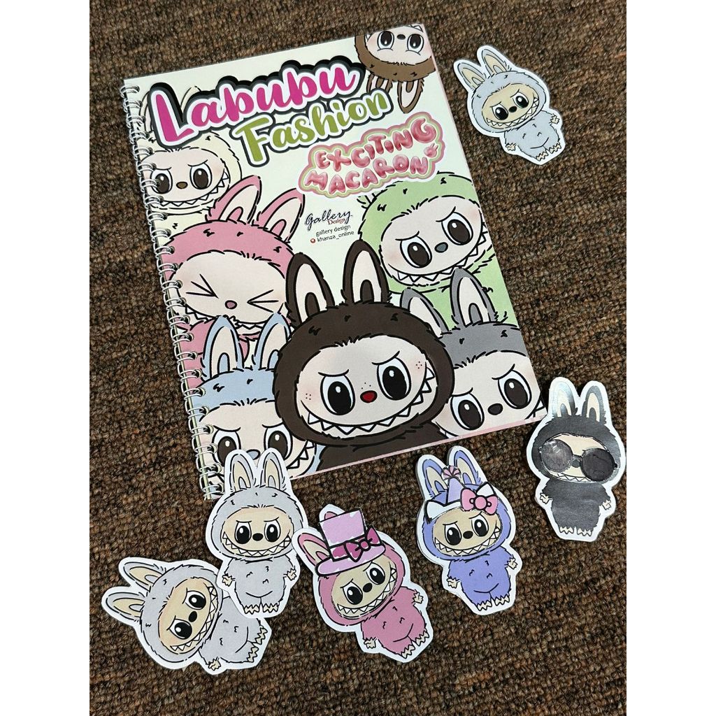 Jual LABUBU FASHION EXCITING MACARON MAINAN EDUKATIF ANAK PAPERDOLL ...