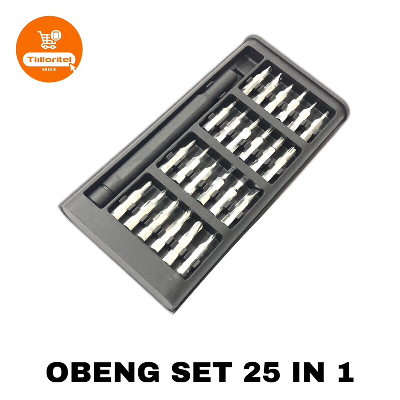 Jual OBENG SET 25 IN 1 MODEL BOX GESER | Shopee Indonesia
