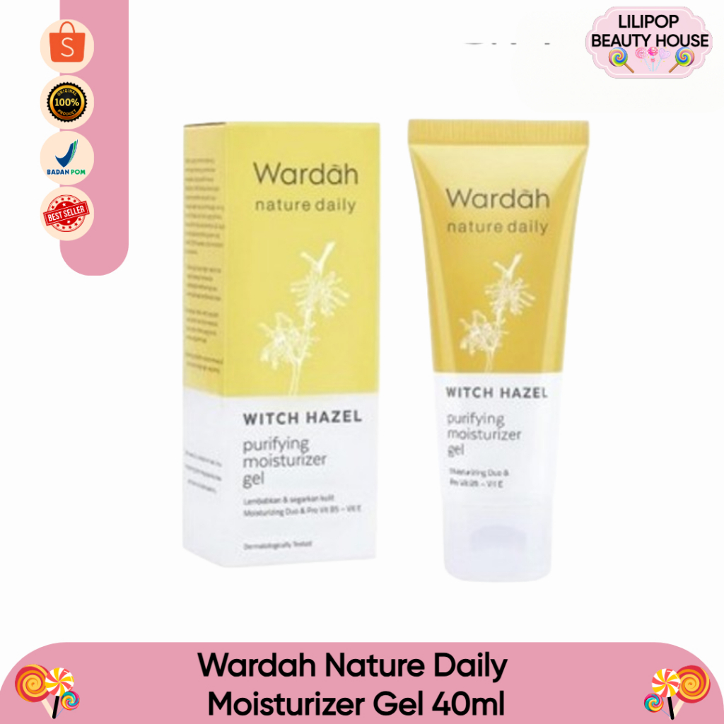 Jual Wardah Nature Daily Witch Hazel Purifying Moisturizer Gel 40ml Shopee Indonesia