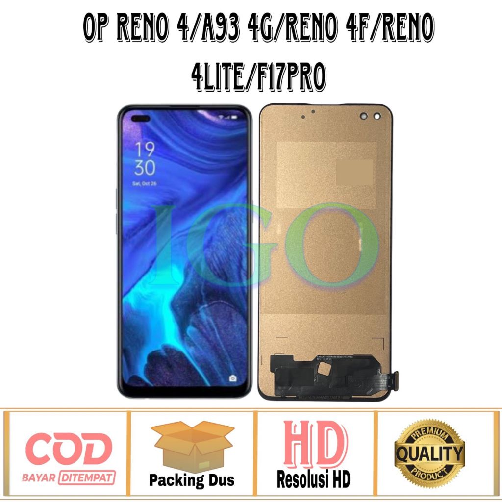 Jual LCD TOUCHSCREEN OPPO RENO 4 / RENO 4F / RENO 4LITE / A93 4G / F17 PRO / CPH2209 ORIGINAL ...