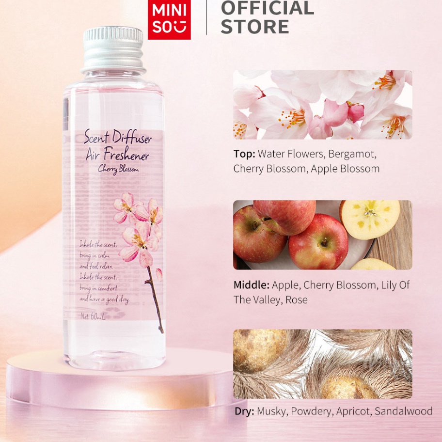 Jual FG2 MINISO Pengharum Ruangan Refill Reed Diffuser Parfum Ruangan ...