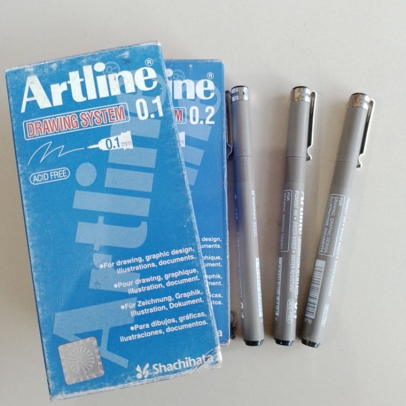 Jual Pulpen Gambar Drawing Pen Artline 0,1 mm ( Pcs ) [ Original ...