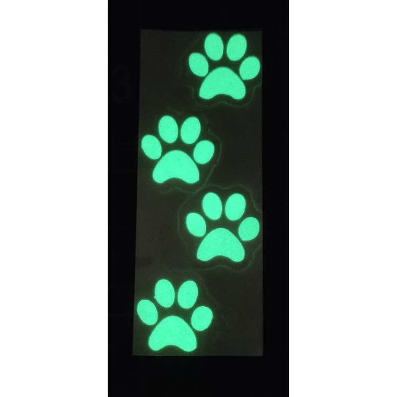 Jual STICKER TELAPAK KUCING 1 GLOW IN THE DARK | Shopee Indonesia