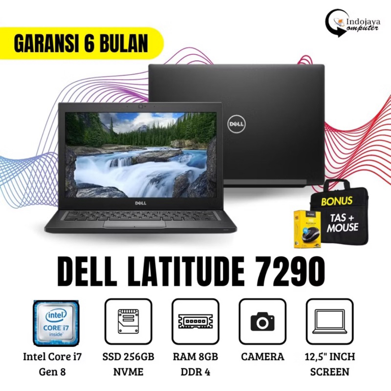 Jual Laptop Dell Latitude 7290 Core i7 Gen 8 RAM 8GB SSD 512GB Original ...