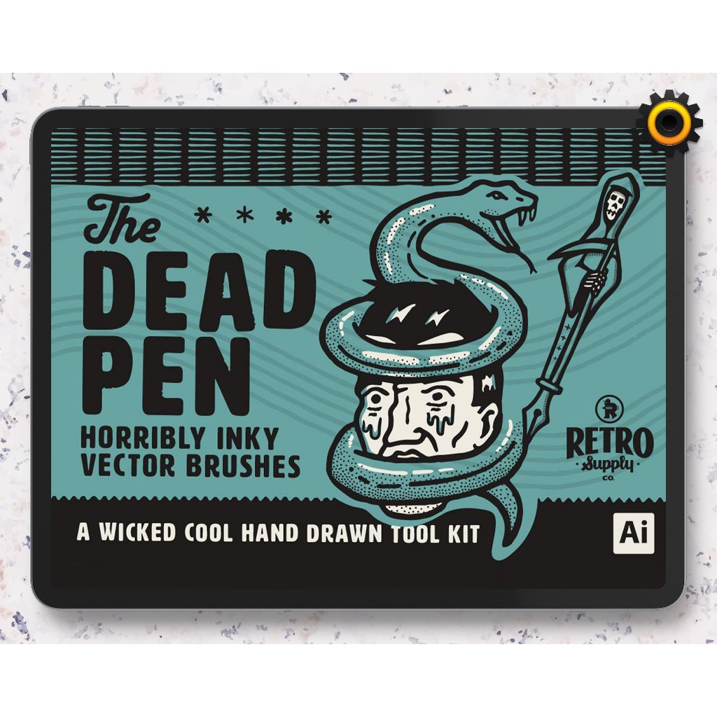 Jual Illustrator Template - The Dead Pen Toolkit by RetroSupply ...