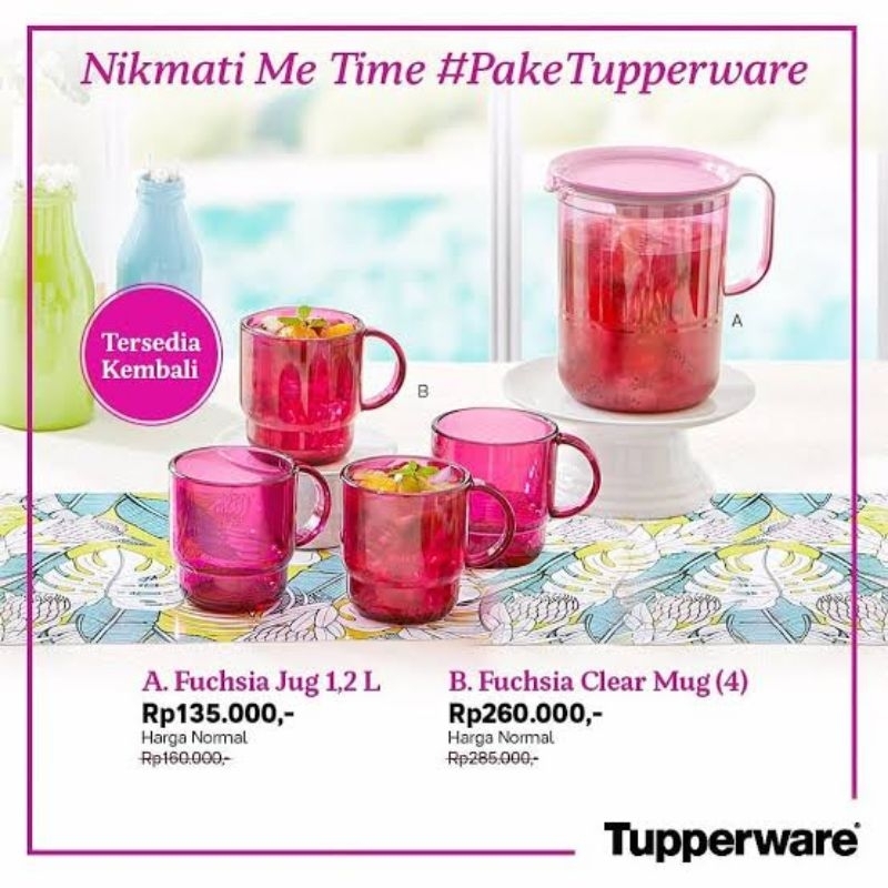 Jual gelas ungu Tupperware/gelas Tupperware/teko Tupperware/gelas ...