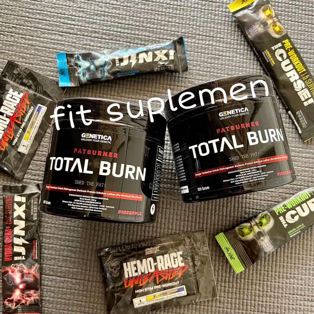 Jual Genetica Total Burn 40 Serving 100 Gram Fat Burner Pembakar Lemak ...