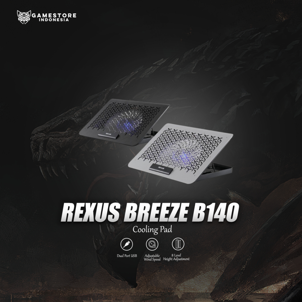 Jual Rexus Cooling Pad / Cooling Fan Breeze B140 | Shopee Indonesia