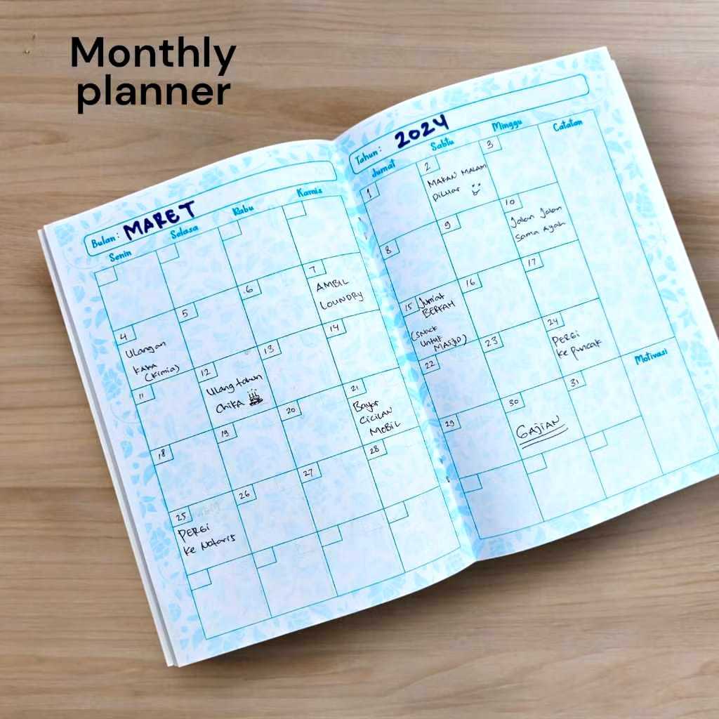 Jual BUKU KAS HARIAN / BUKU FINANCIAL PLANNER / BUKU MONTHLY PLANNER ...
