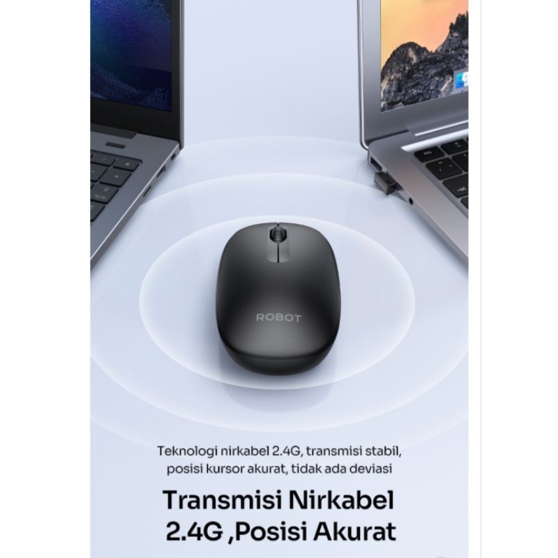 Jual Mouse Wireless Bluetooth M260 Merk ROBOT ORIGINAL 1600 DPI ...