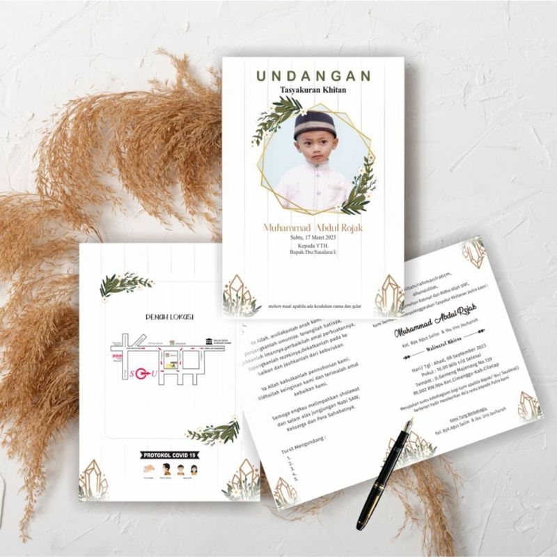 Jual UNDANGAN KHITAN UNDANGAN SUNAT SIMPEL MODERN FREE FOTO | Shopee ...