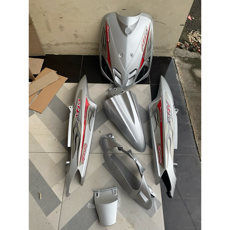 Jual bodyset mio karbu sporty silver | Shopee Indonesia