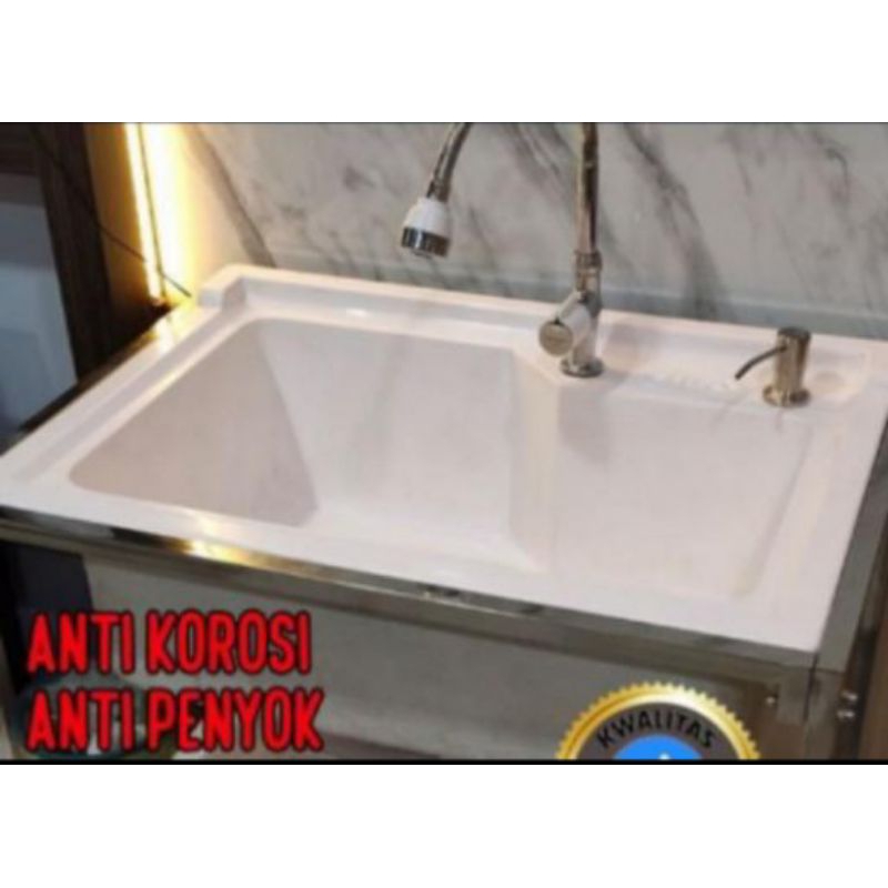 Jual Wastafel sink / bak cuci piring / sink fiber glass | Shopee Indonesia