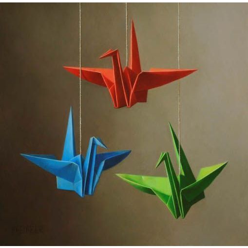 Jual Origami Burung Bangau Kertas/Hiasan Origami Kertas Burung/Hiasan ...