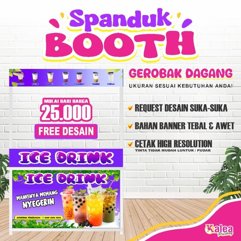 Jual SPANDUK GEROBAK BOOTH JUALAN, BANNER GEROBAK BOOTH JUALAN ...