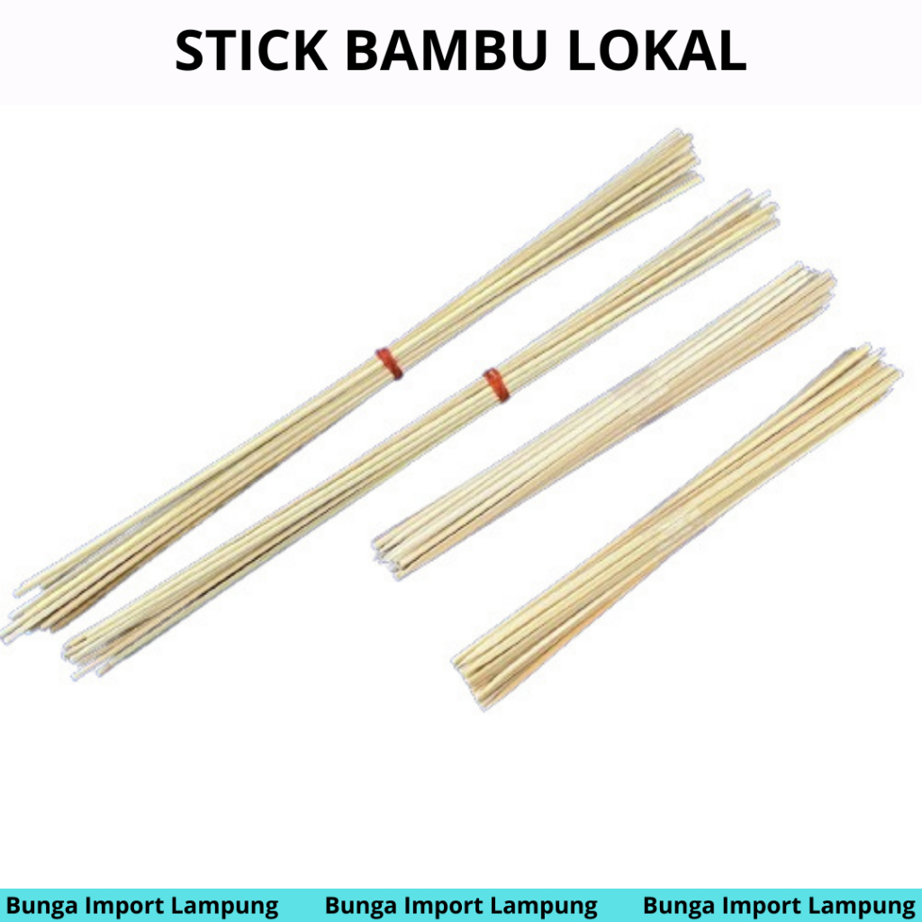 Jual Stick Bambu Lokal 20 cm dan 30 cm ikatan tusuk bambu buket murah ...