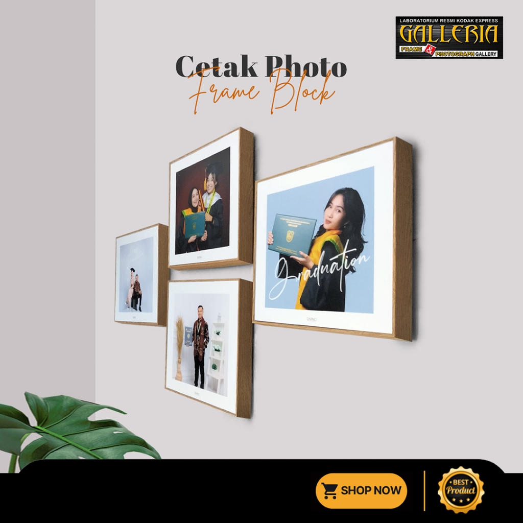 Jual Cetak Foto Frame Block 30x30/Wall Frame 20x20 | Shopee Indonesia
