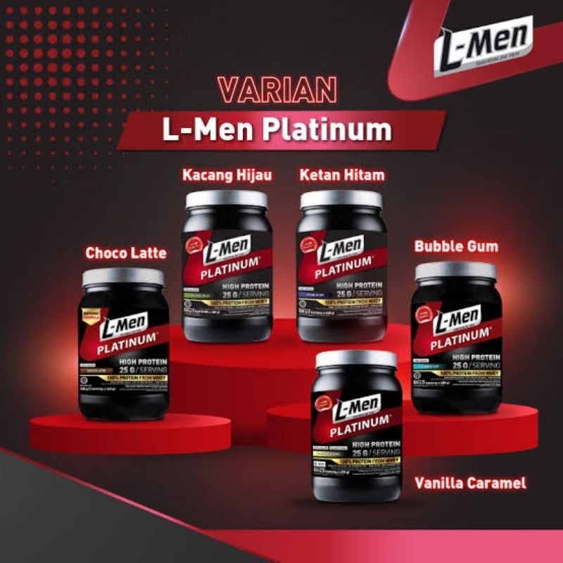 Jual L-Men Platinum 800gr Whey Protein Powder Susu Lmen | Shopee Indonesia