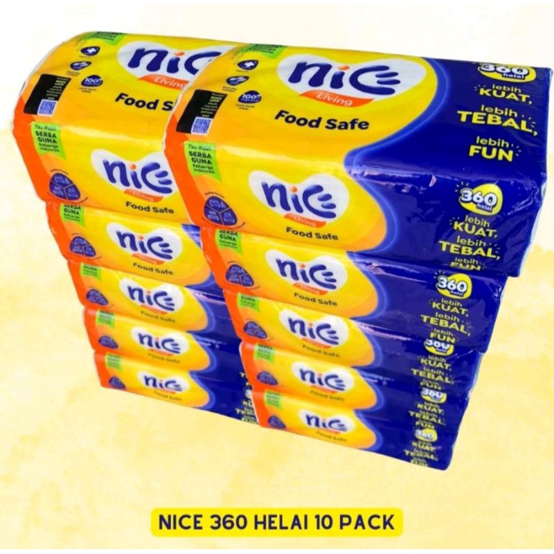 Jual [10 Pack] Tissu Nice 360 sheet | Shopee Indonesia