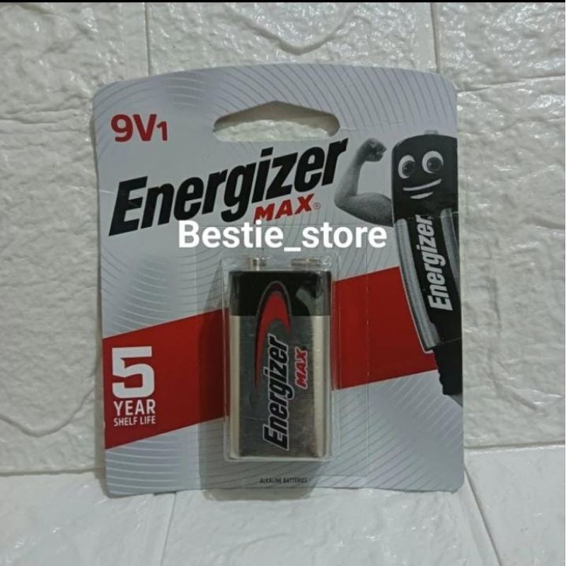 Jual Baterai kotak Energizer Max 9 Volt_Battery Batre 9 Volt_Alkaline ...