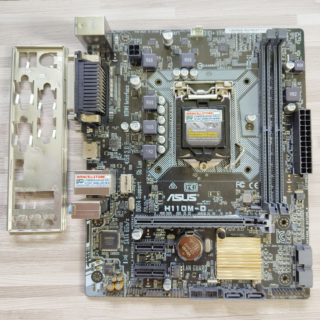 Jual MAINBOARD ASUS H110M-D LGA 1151 DDR4 GEN6 & GEN7 MICRO ATX ...