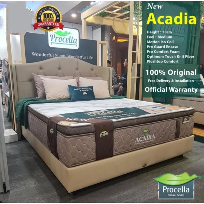 Jual Kasur Pocket Spring bed Mattress Plush Top Comfort PROCELLA ACADIA ...