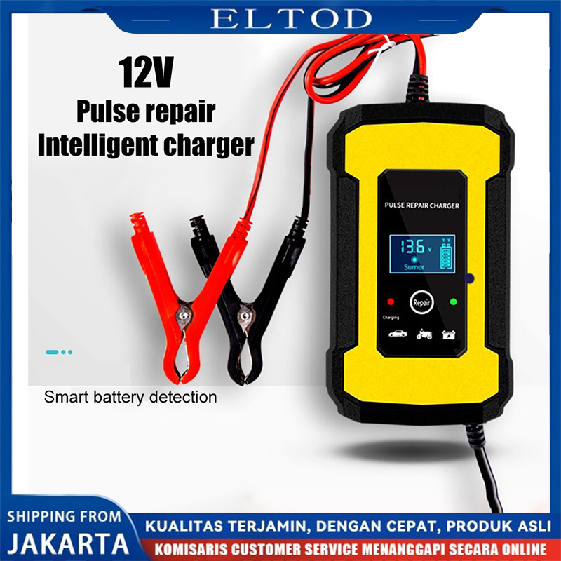 Jual Ces Aki Charger Accu Charger Aki Mobil Motor Portable Motorcrycle ...