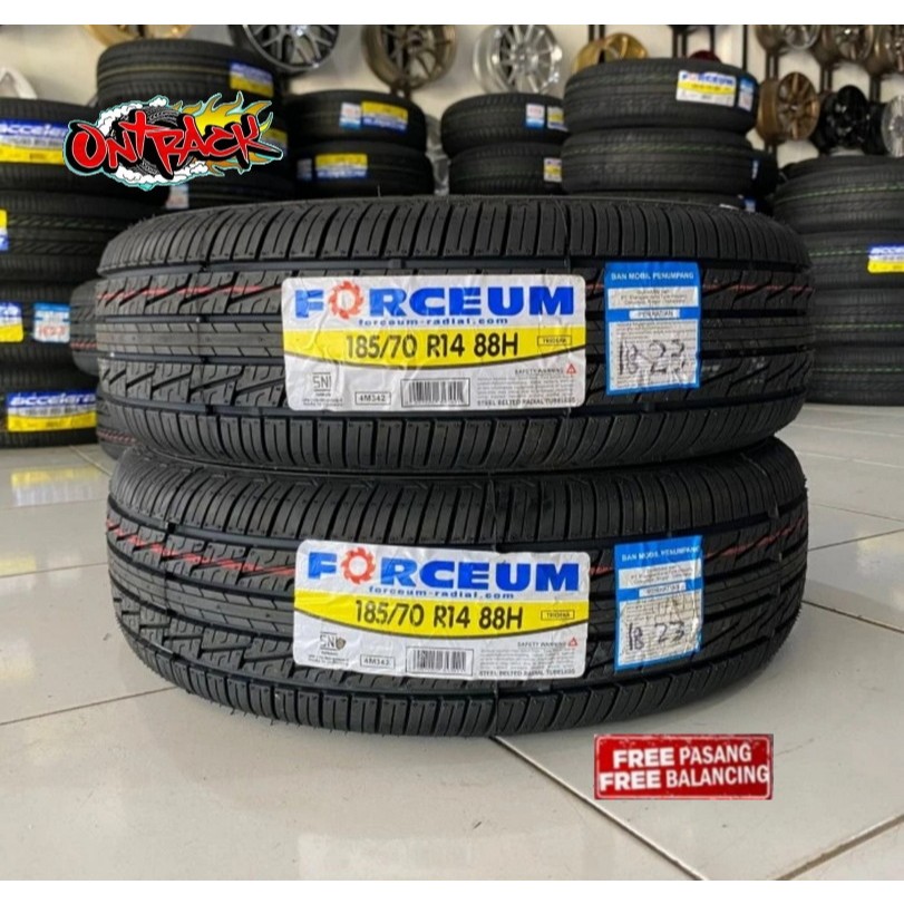 Jual BAN MOBIL STANDAR AVANZA XENIA KIJANG EVALIA UKURAN 185/70 R14 FORCEUM TRIDEKA BAN MOBIL ...